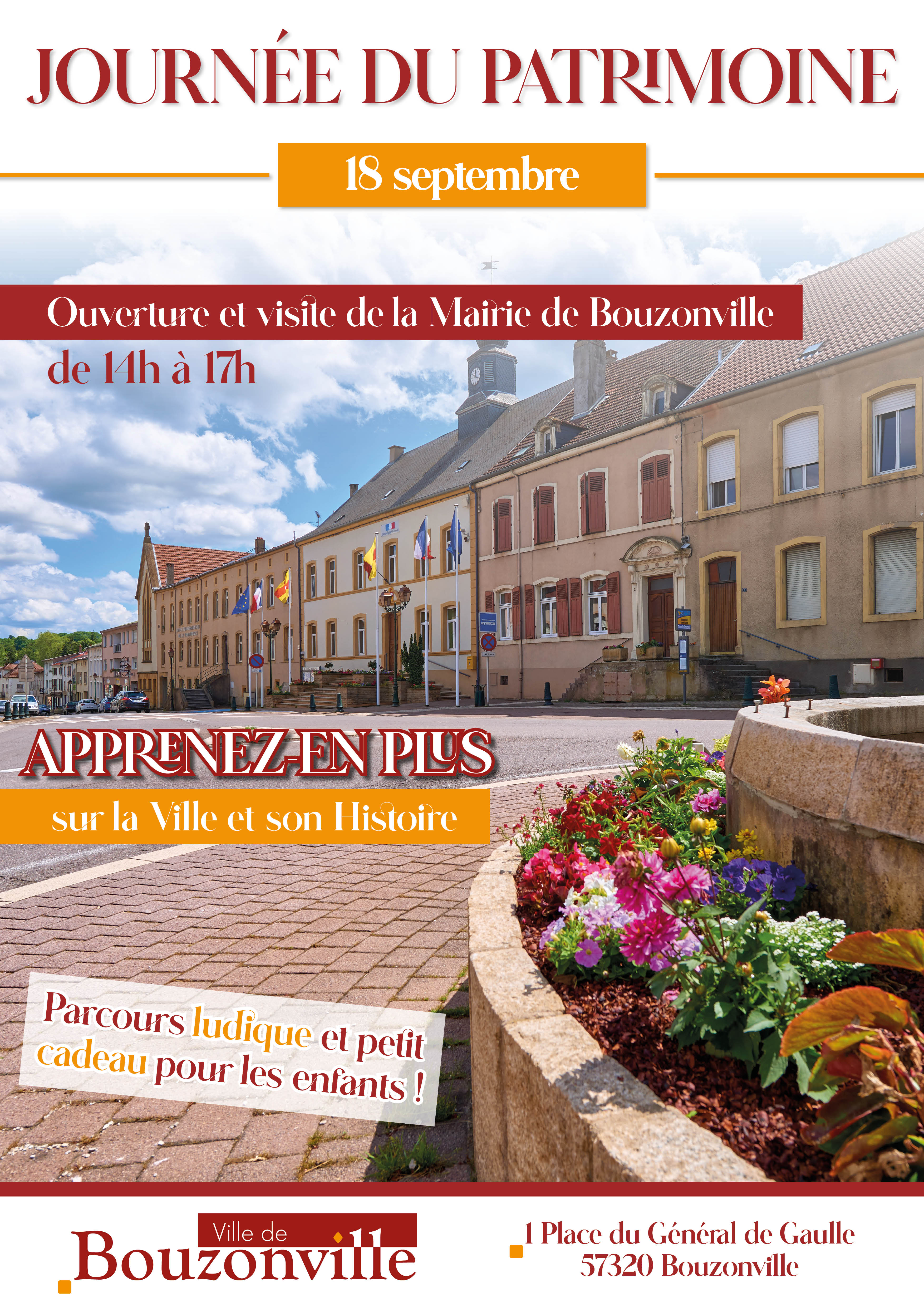 Journée du Patrimoine - Ville de Bouzonville | Place du Général de Gaulle 57320 Bouzonville